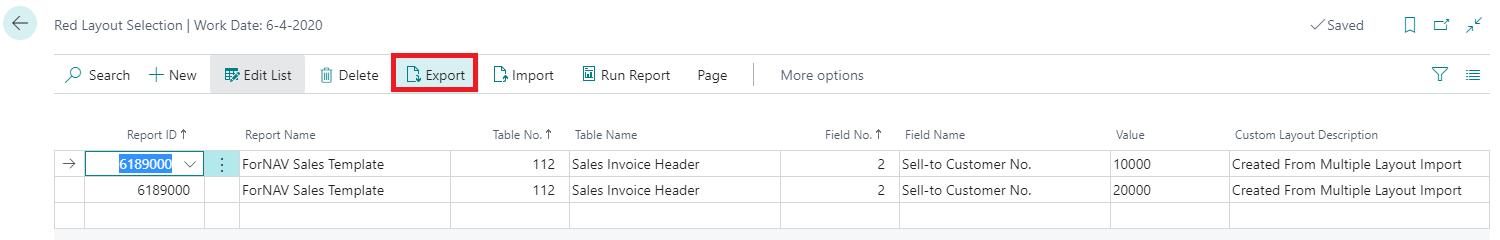 Multiple Report Layouts